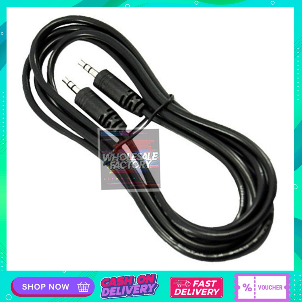 WHOLESALE 5 Meters 3.5mm Aux Auxiliary Cord Male to Male Stereo Audio ...