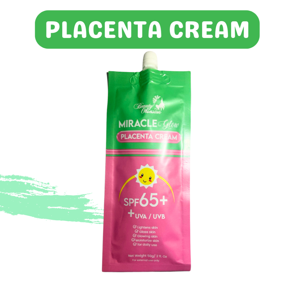 Miracle Glow Placenta Cream Sunblock Cream 50g Beauty Obsession ...