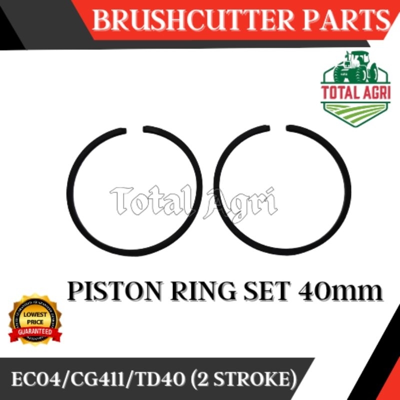 Piston Ring Set 40mm EC04 CG411 TD40 2 Stroke Grass Cutter Brush Cutter ...