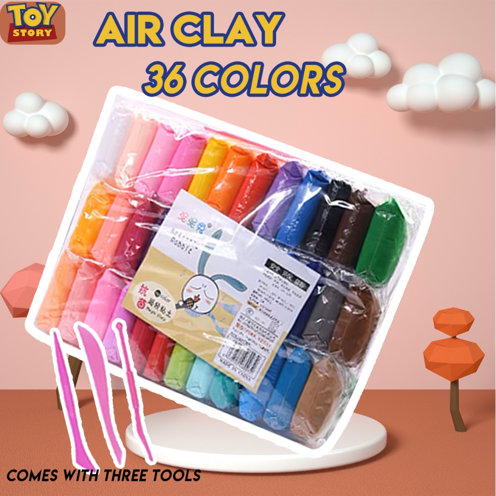 Super Lightweight Air Dry Modeling Clay Kit ( 36 Colors ) Light Weight ...