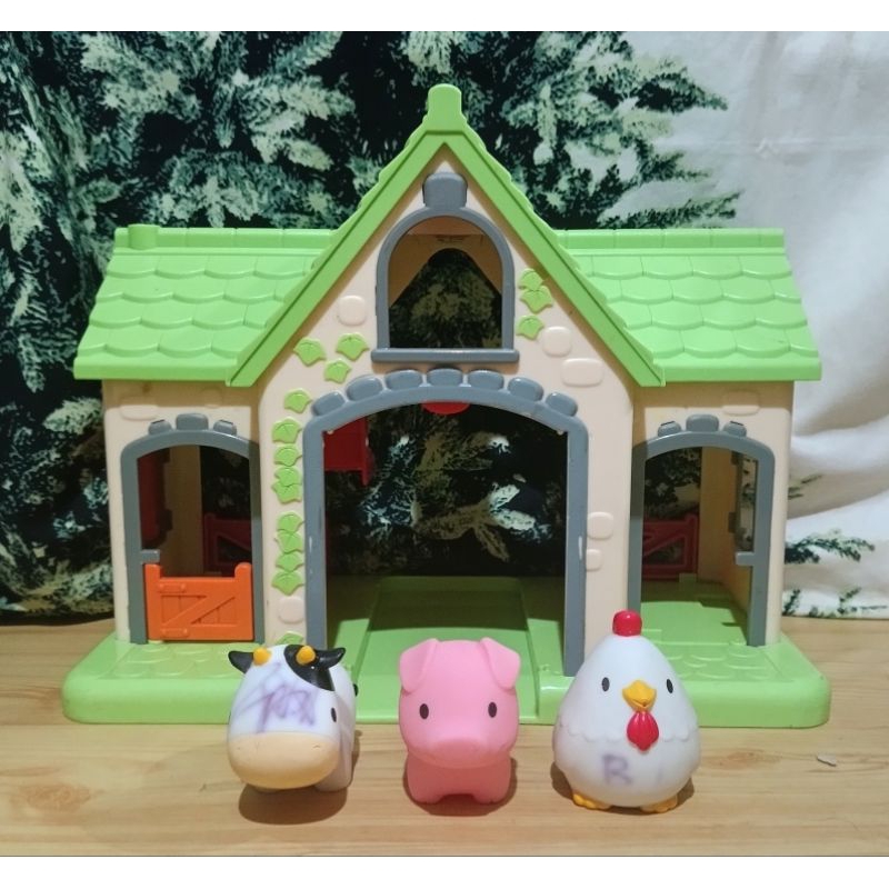 ELC Happyland Farm Barn House Playset | Shopee Philippines
