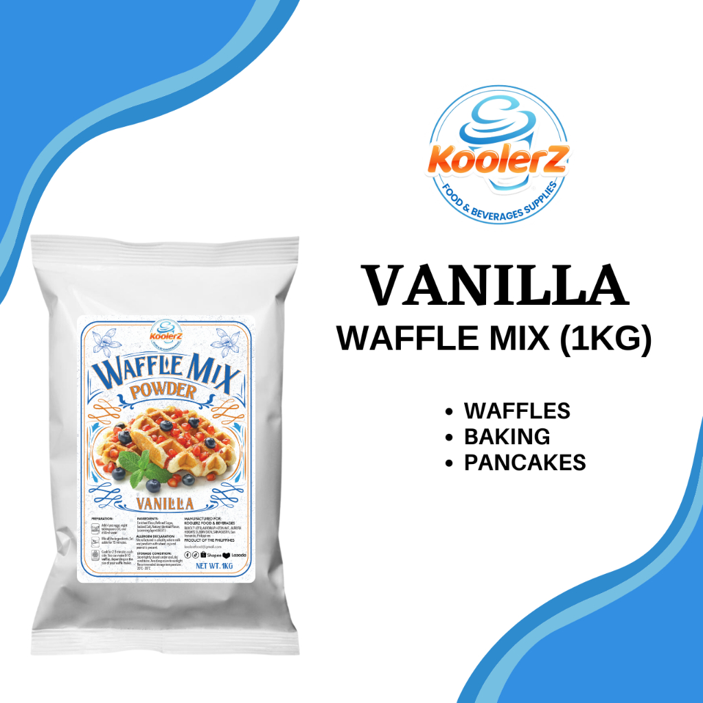 Top Creamery Waffle Vanilla Powder / Belgian Waffle Mix 1kg | Shopee ...