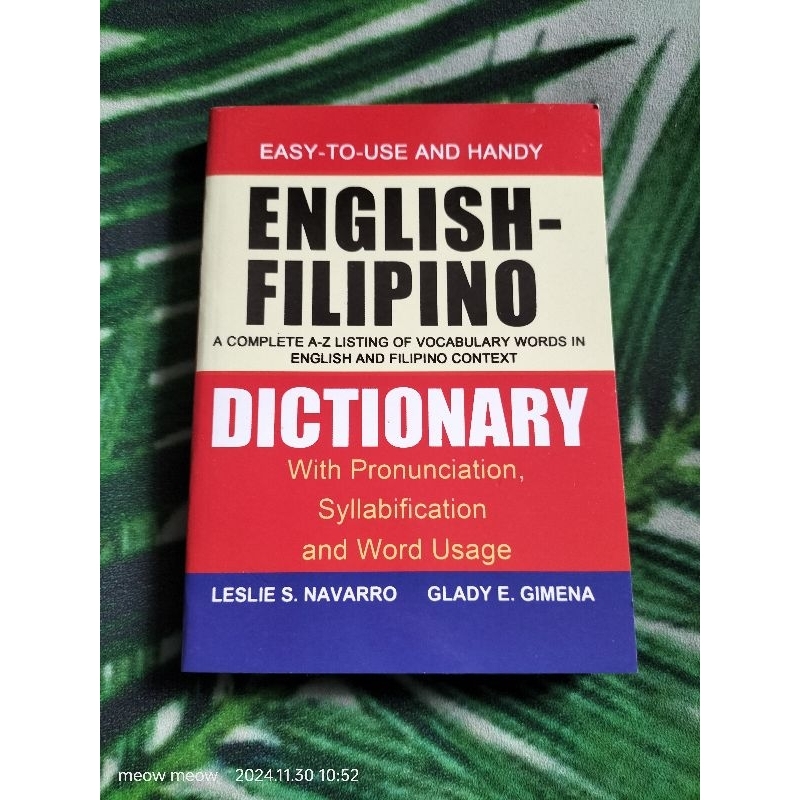 ENGLISH-FILIPINO DICTIONARY!! | Shopee Philippines