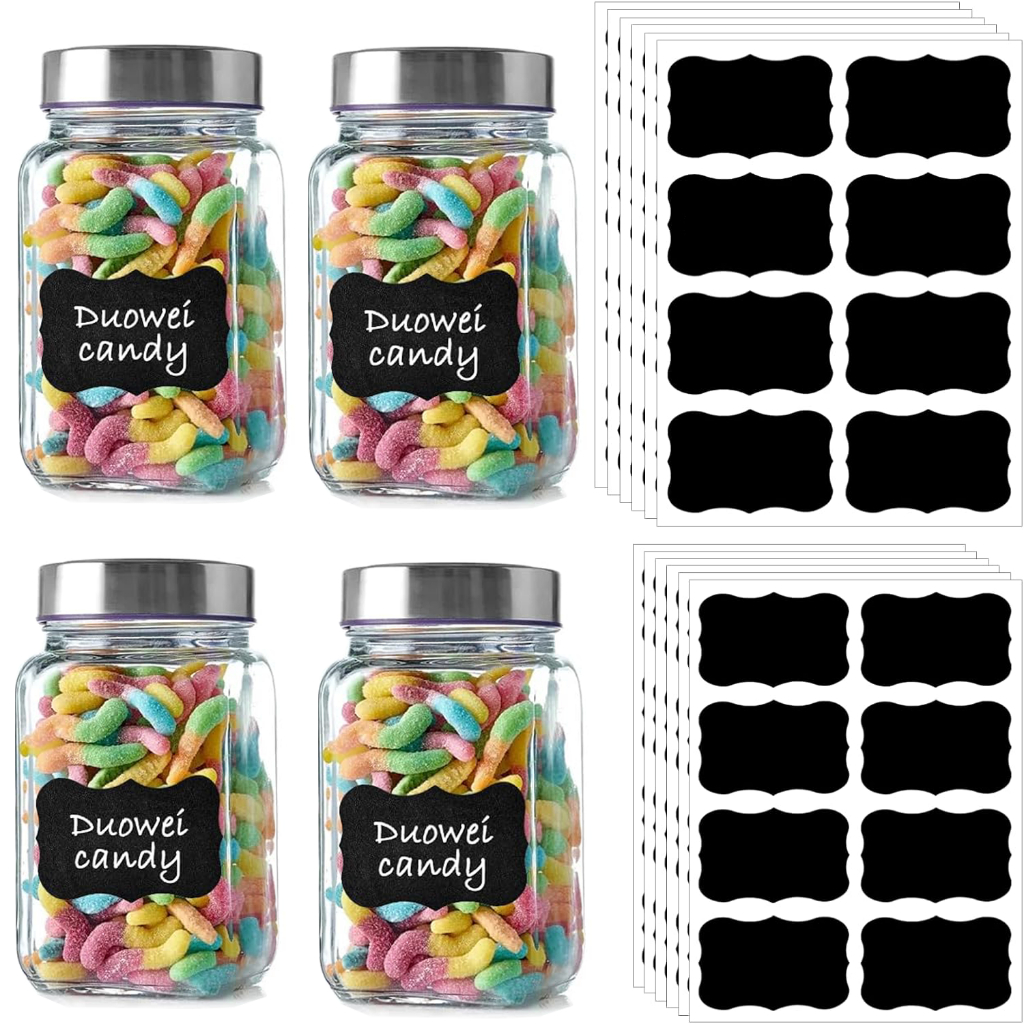 36Pcs/Set Removable Kitchen Jar Labels Stickers/Home Spice Storage ...