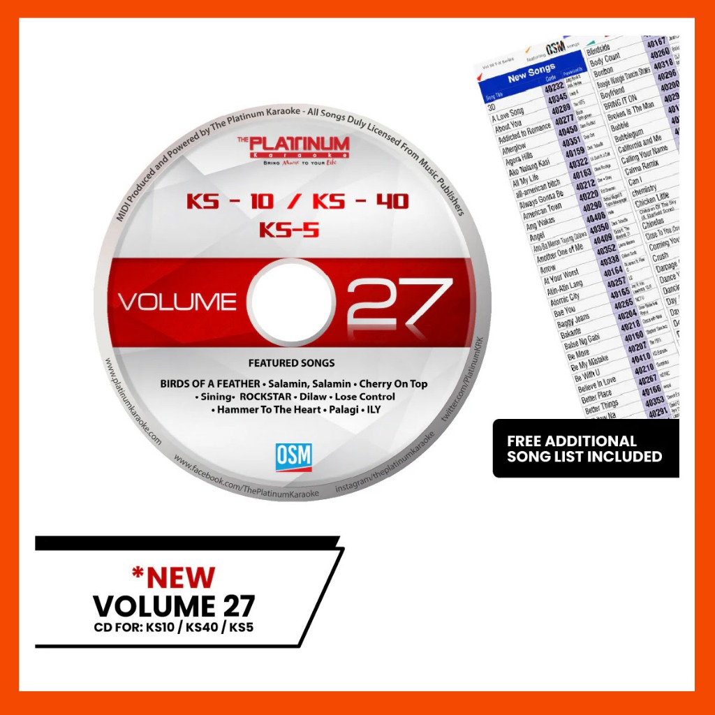 CD for The Platinum Junior 2/ Ks-10/ Ks-40 K-Box2 Updated CD Vol: 27 | Shopee Philippines