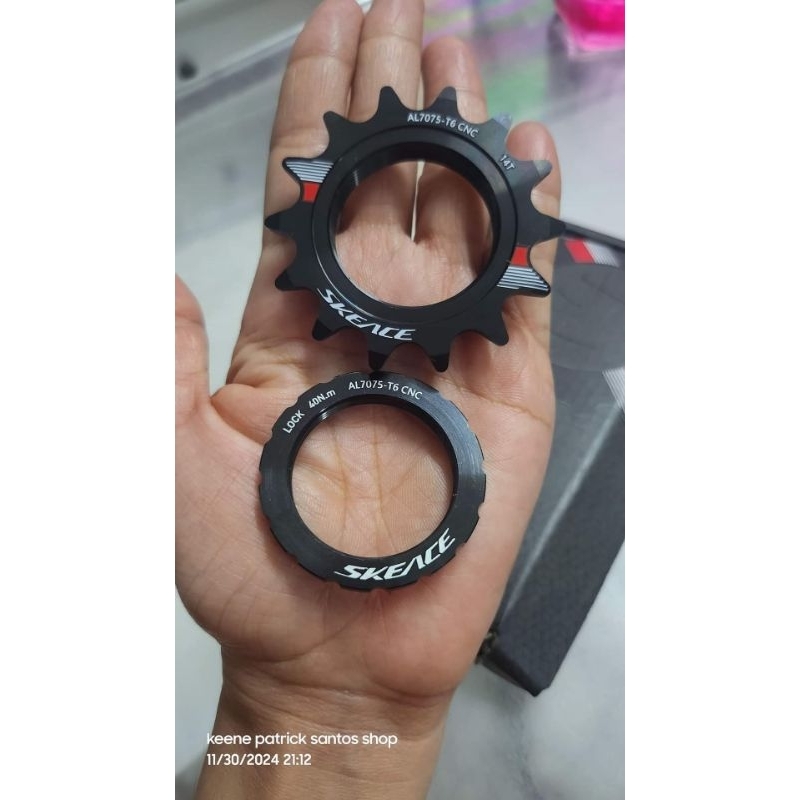skeace cog and lockring alluminum 1000 14 to 18t available 1000 pesos ...