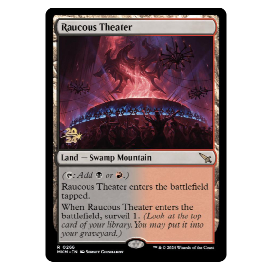 MTG Card: Raucous MKM Theater (Prerelease Foil) | Shopee Philippines