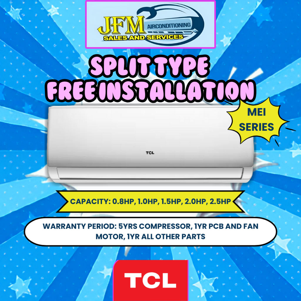 TCL MEI WITH WIFI FEATURE SPLIT TYPE INVERTER | Shopee Philippines