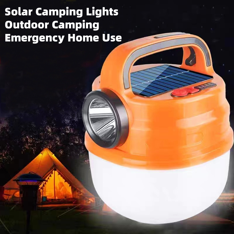 Solar bulb light outdoor waterproof LED camping light portable ...