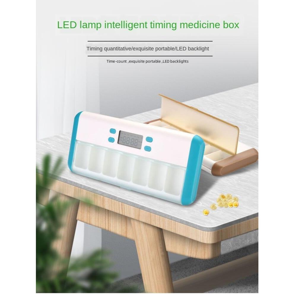 Electronic Medicine Drug Storage Alarm Box Timing Reminder Week Smart ...