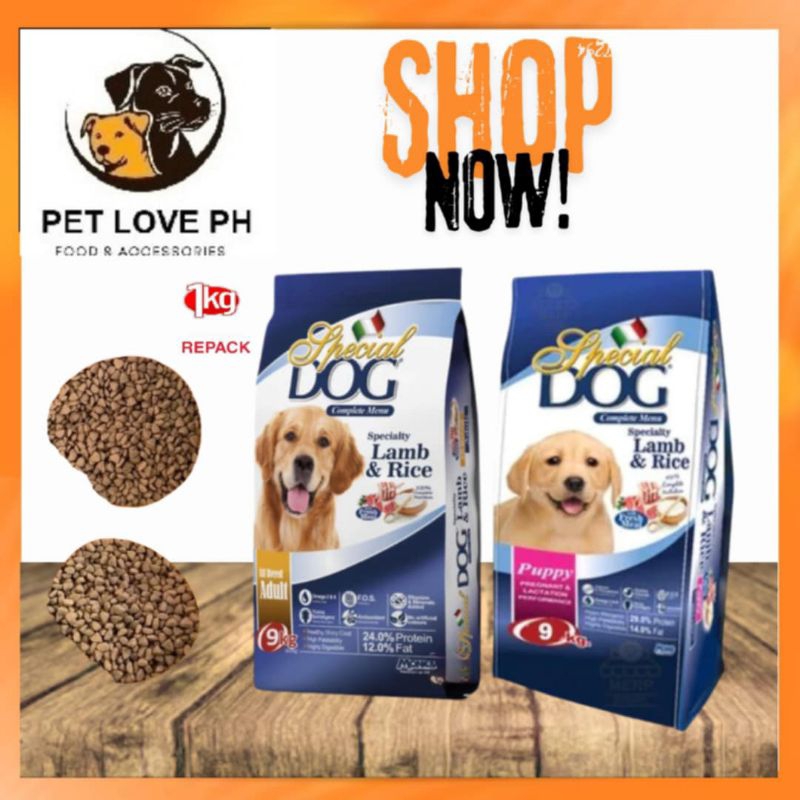 special dog dry food adult and puppy 1 kilo repack | Shopee Philippines