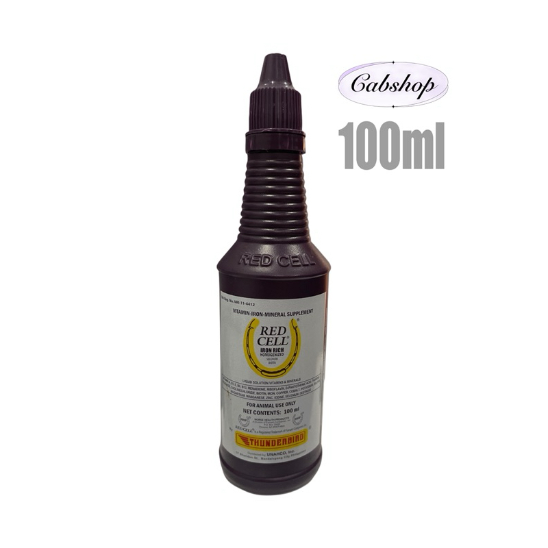 Thunderbird Red Cell Iron Rich For Gamefowl 100ml Redcell To Provide ...