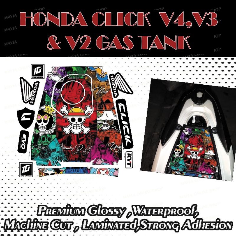 Honda Click V2 /V3/V4 Gas tank Decals sticker for Click V2/V3 v4 ...