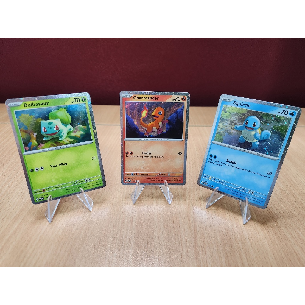 [Set][Holo] Pokemon 151 Promo Kanto Starter Bulbasaur Charmander ...