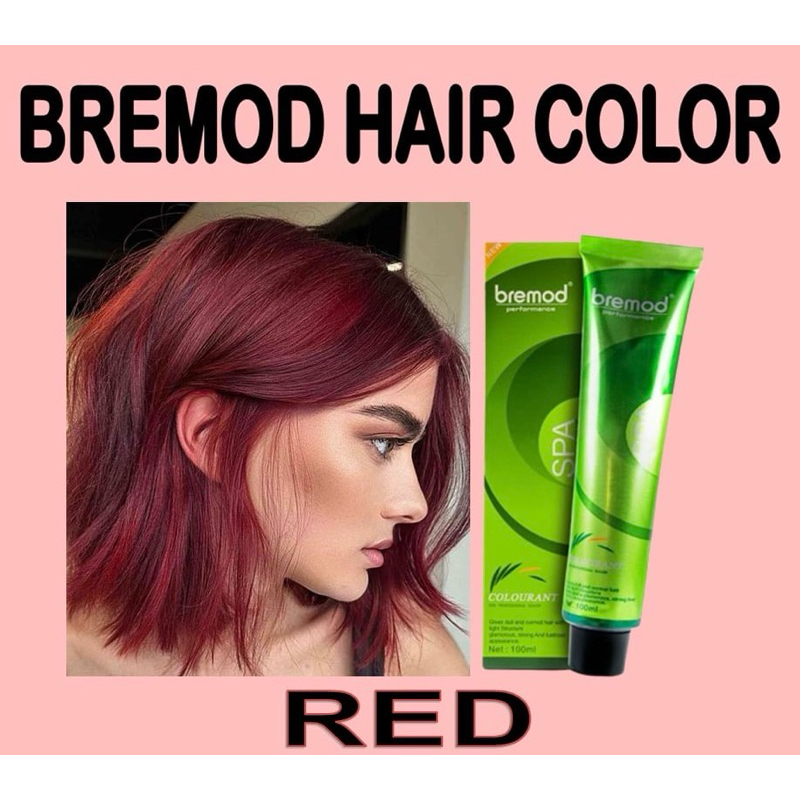 Bremod RED HAIR COLOR(0.45) WITH OXI | Shopee Philippines