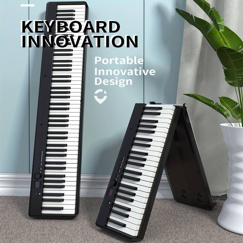 SYNTH3088 Portable Folding Piano 88 Keys | Foldable Electric Piano ...