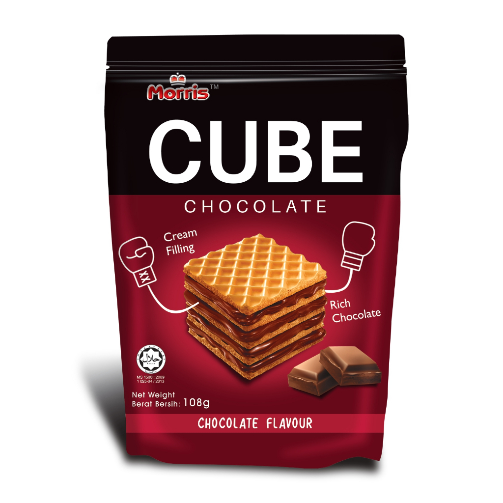 Morris Wafer Cube - Chocolate 108g | Shopee Philippines