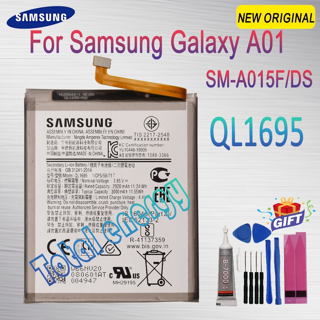 QL1695 3000mAh Battery For Samsung Galaxy A01 SM-A015F/DS Phone ...