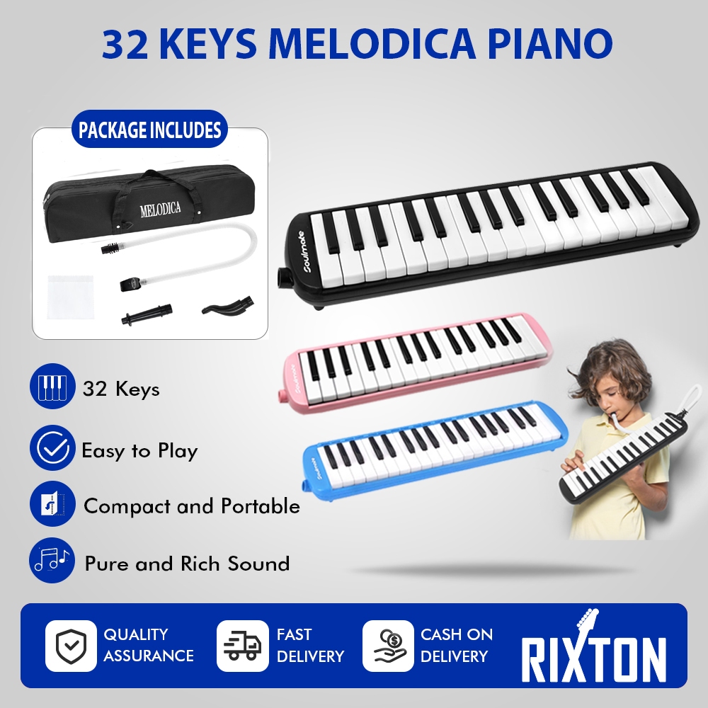 Rixton 32 Keys Piano Melodica Piano Keyboard With Carry Bag Pianica ...