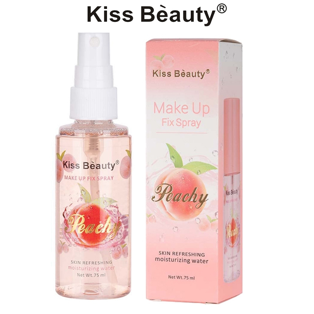 Kiss Beauty Peachy Make Up Fix Spray Setting Spray 75ml | Shopee ...