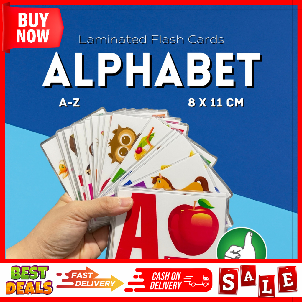Alphabet A to Z Flash Card Educational for Kids | Shopee Philippines