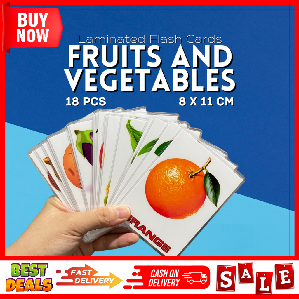 Fruits & Vegetables Flash Card | Shopee Philippines
