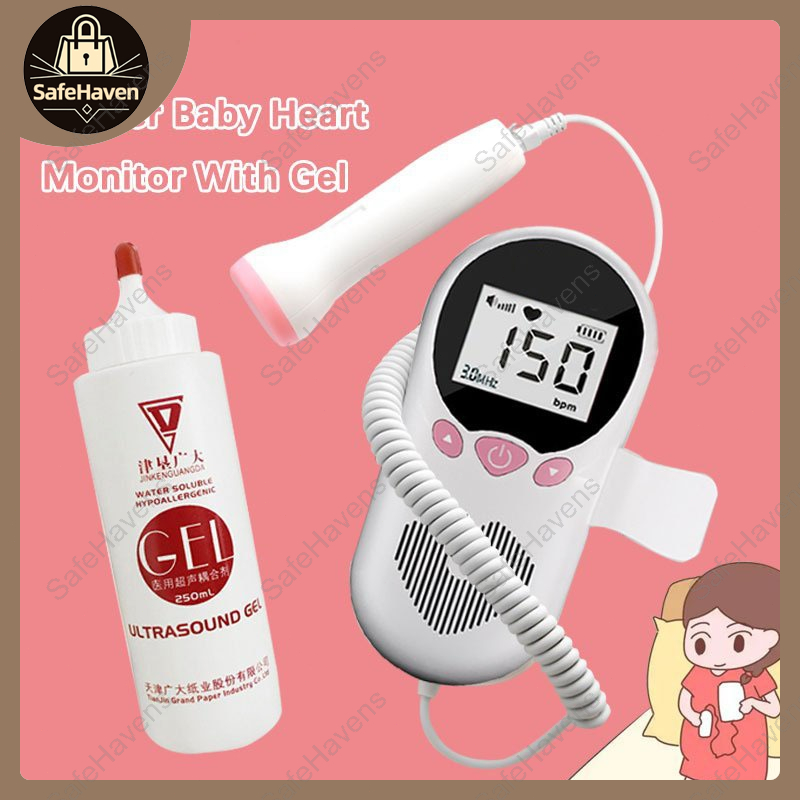 SafeHavens Fetal Doppler Baby Heart Monitor Portable baby monitor baby ...
