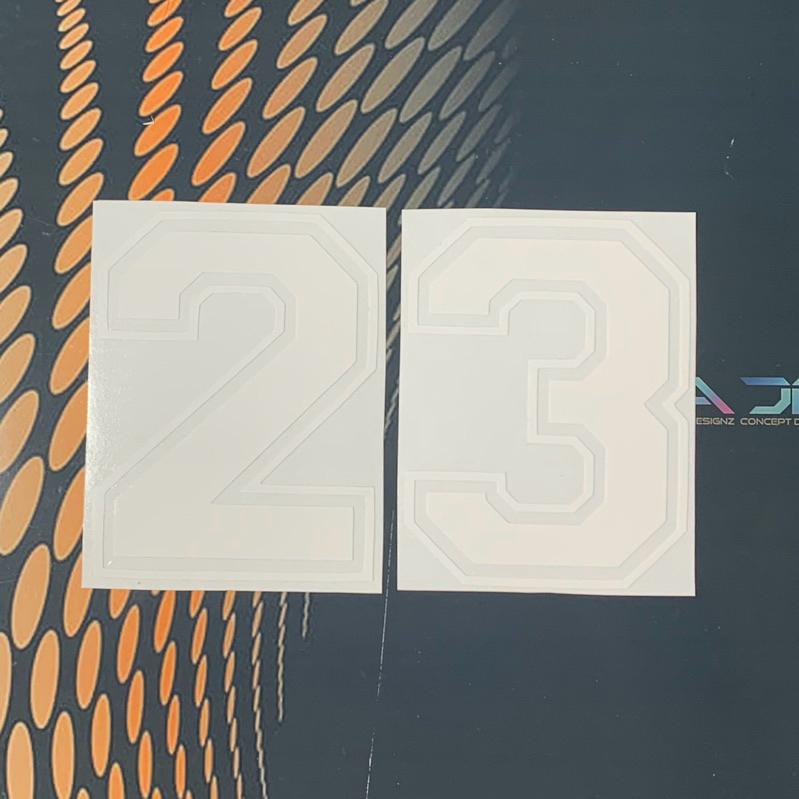 Numbers Sticker 4 inches / Vinyl waterproof cut-out Sticker | Shopee ...