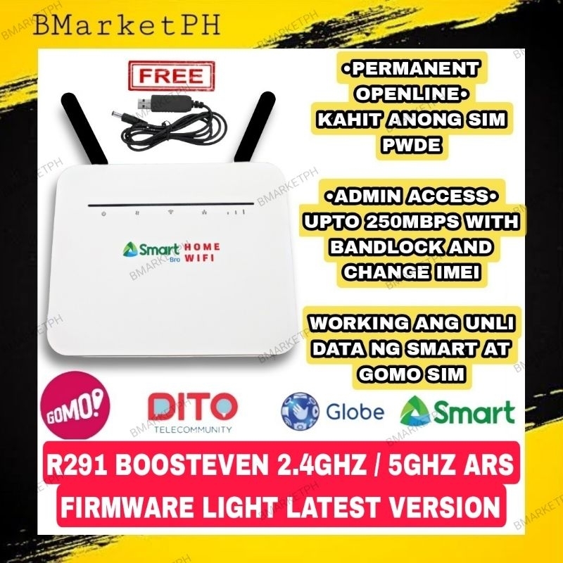 Smart Home Prepaid WIFI BOOSTEVEN R291 OPENLINE UPGRADED By BMARKETPH ( Fast Delivery ) | Shopee ...