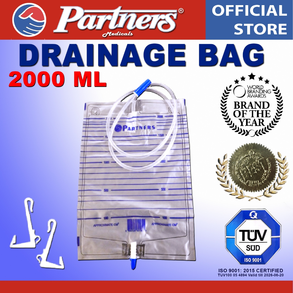Partners Urine/Drainage Bag 2000ml (1 piece) | Shopee Philippines