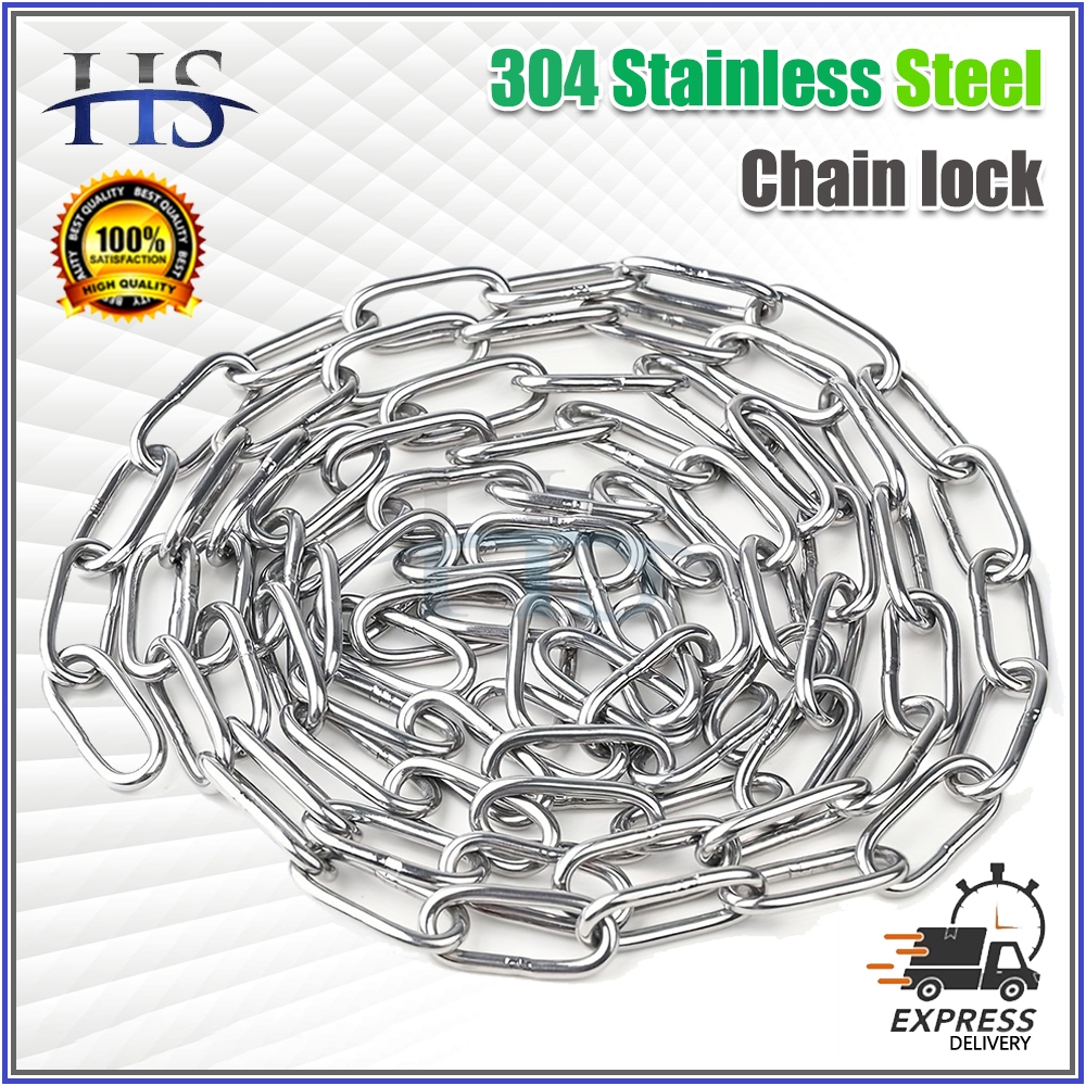 HS Heavy duty Galvanized iron chain kadena ( 20-100 inches ) pet chain ...