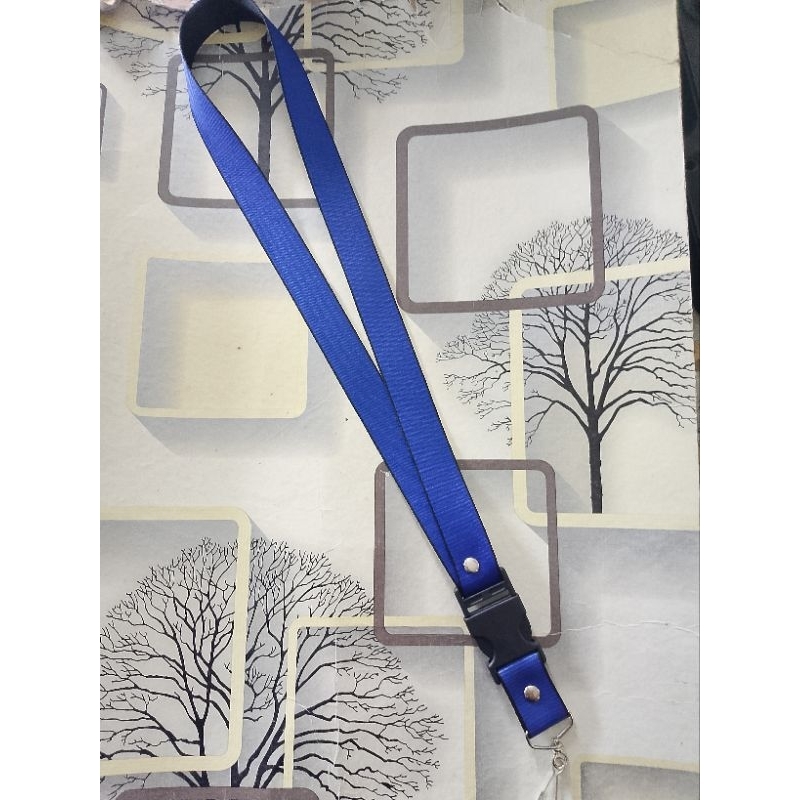 PLAIN BLUE id lace id lanyards id sling id holder | Shopee Philippines