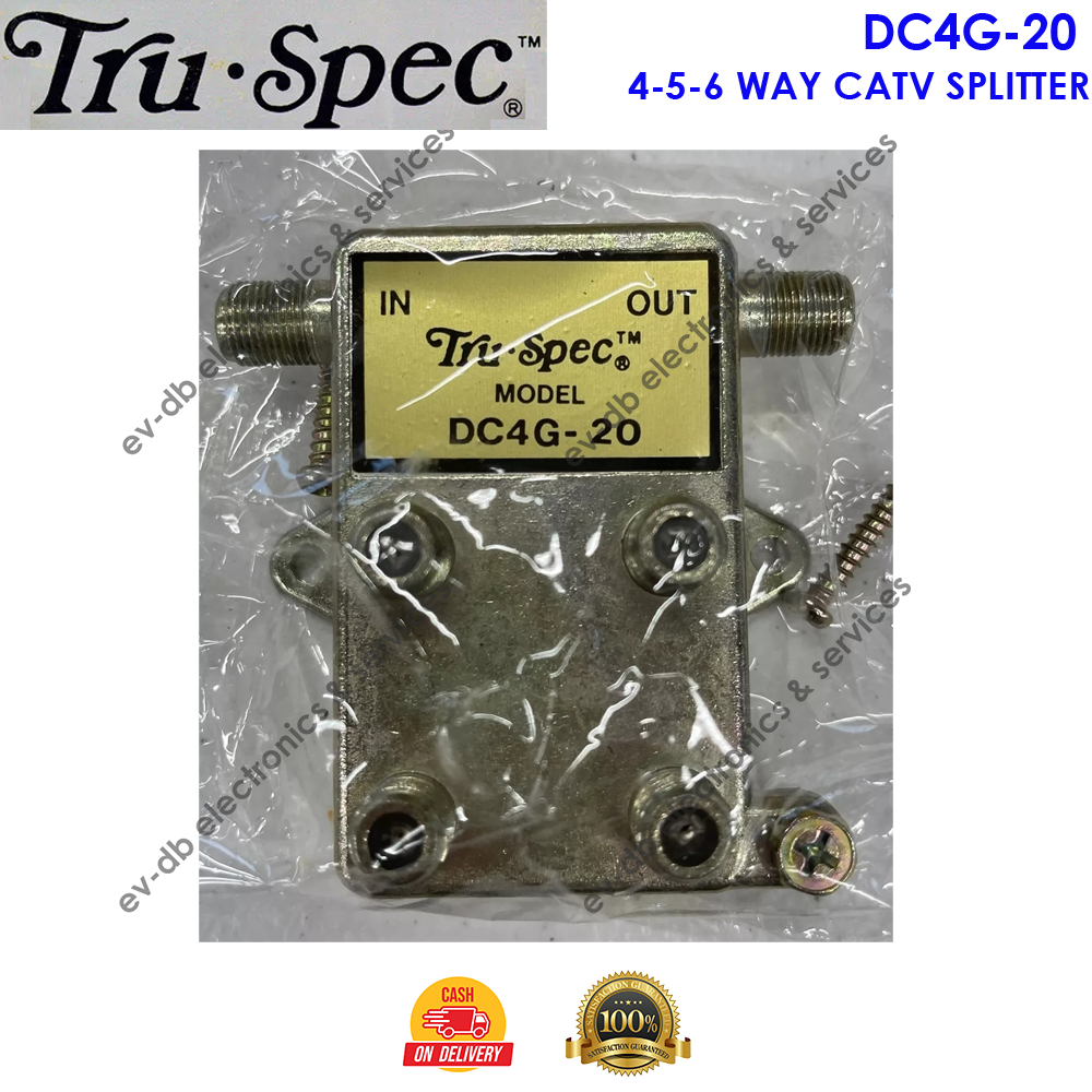 Heavy Duty Tru-Spec Cable TV CATV Splitter 4Way Splitter 4 Way Splitter ...