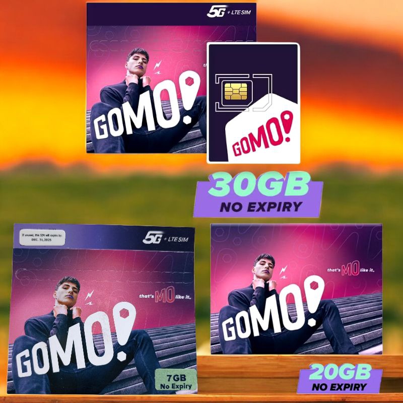 GOMO Sim With 7GB/20GB/30GB No Expiry Data | Shopee Philippines