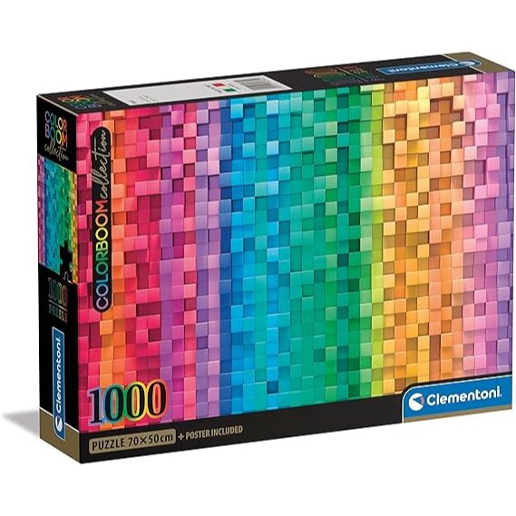 Clementoni Colorboom Pixels | 1000 pcs | Vibrant Spectrum Puzzle for ...