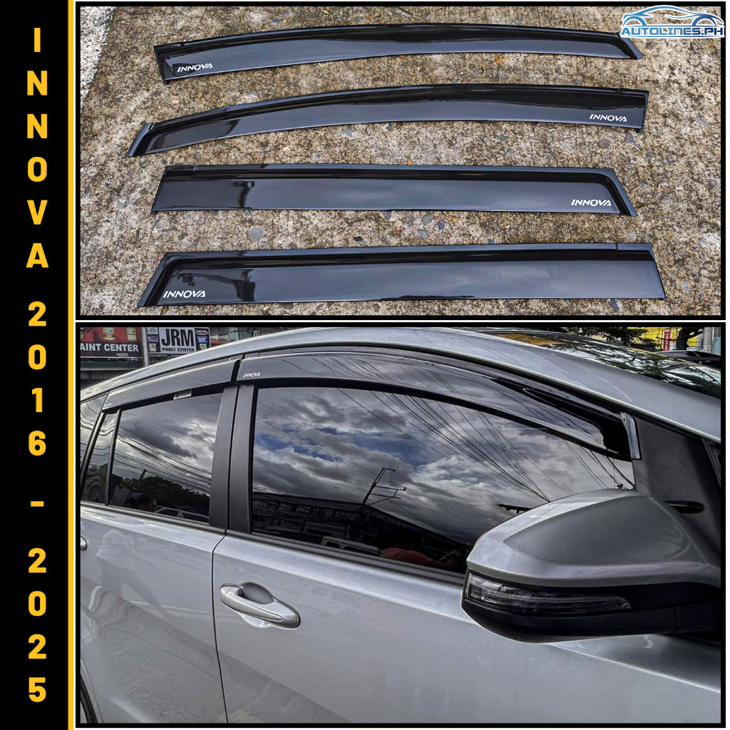 TOYOTA INNOVA 2016 - 2025 RAIN VISOR (2017 2018 2019 2020 2021 2022 ...