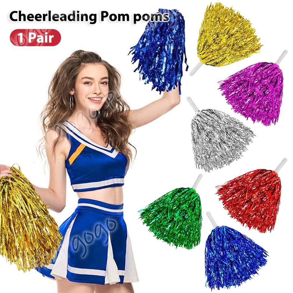 Cheerleading Pom Poms Dance Cheering Pompom Handheld Pompom Balls For School Sports Events ...