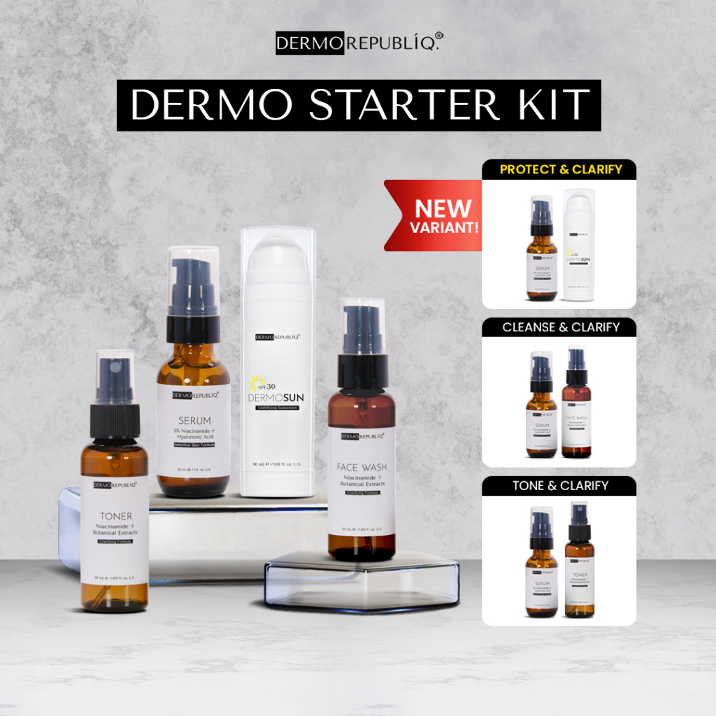 Dermorepubliq Dermo Starter Kit - Skincare Routine Must-Haves | Shopee ...