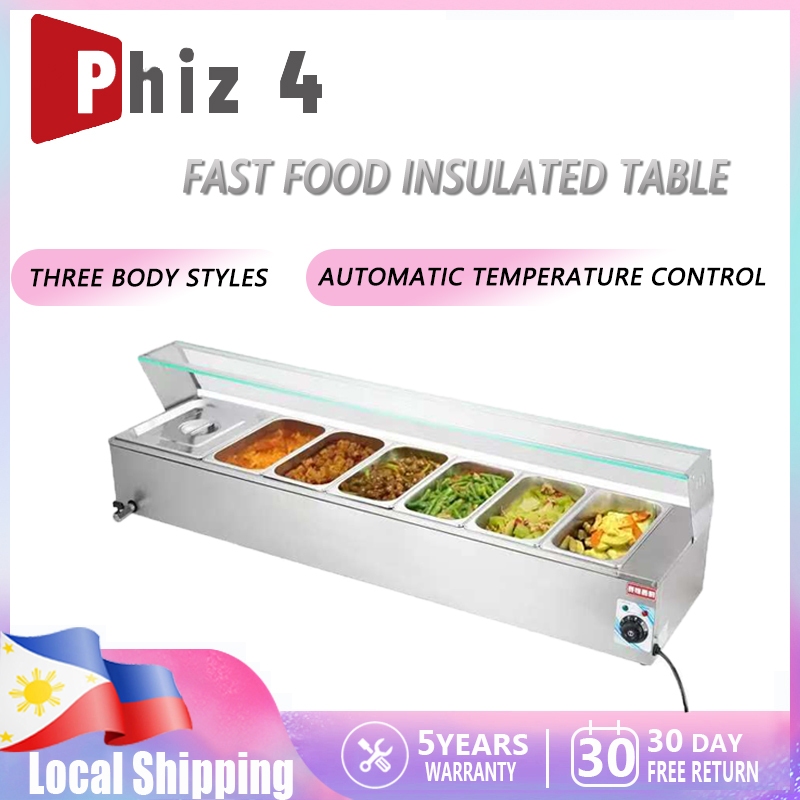 Automatic constant temperature fast food insulation table commercial ...