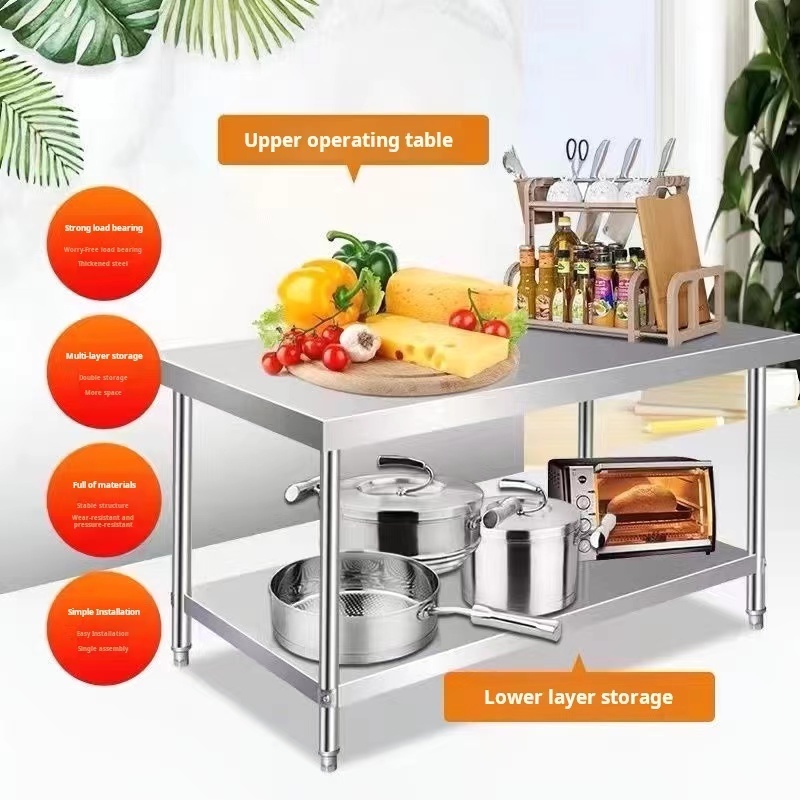 New Stainless Steel Kitchen Countertop Kitchen Cutting Table Kitchen ...
