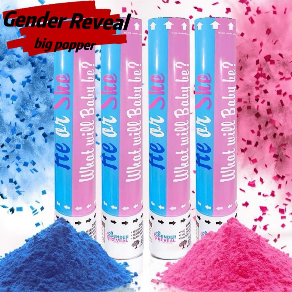 Gender reveal popper party poppers confetti cannon party popper for ...