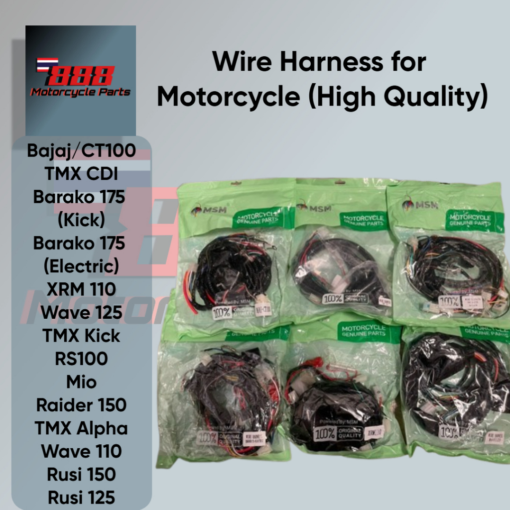 WIRE HARNESS for MOTORCYCLE (High Quality) | Shopee Philippines