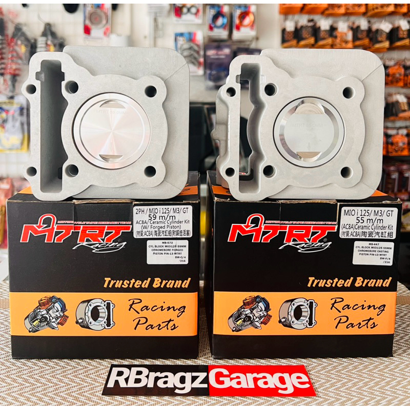 MTRT 55mm / 59mm Chromebore Block Set w/Casting Piston, w/Forged Piston ...