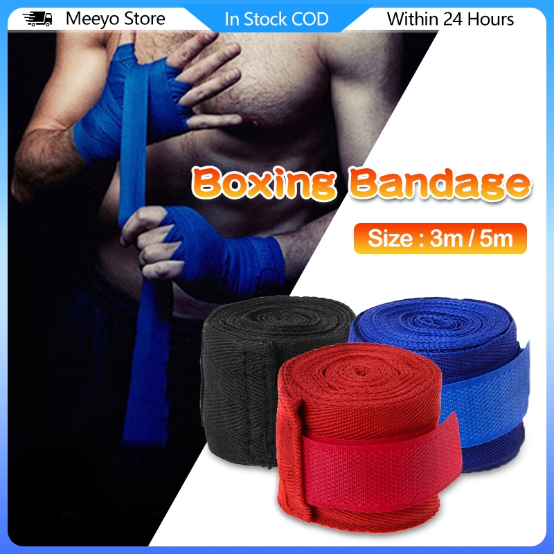 3M/5M Cotton Boxing Training Bandages Kickboxing Thai Boxing Hand Strap ...