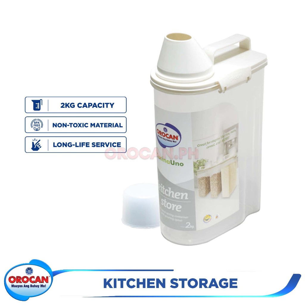 Orocan 2kg Storage Container Dispenser Kitchen Storage | Shopee Philippines