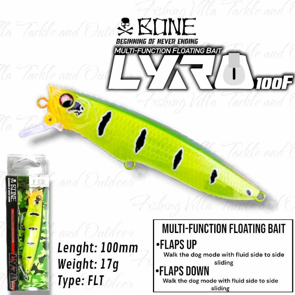 Bone Fishing World LYRA 100F Dual Function Fishing Lure | Shopee ...