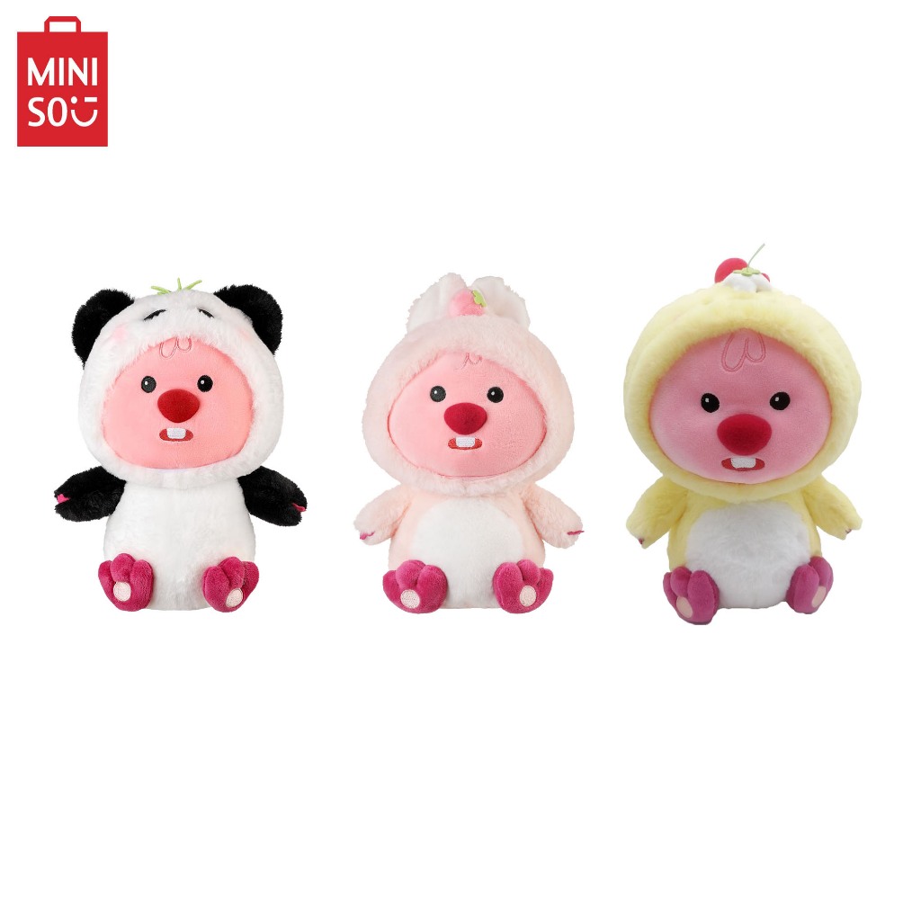 MINISO Zanmang Loopy Collection 10in. Costume-Changing Plush Toy (Panda ...
