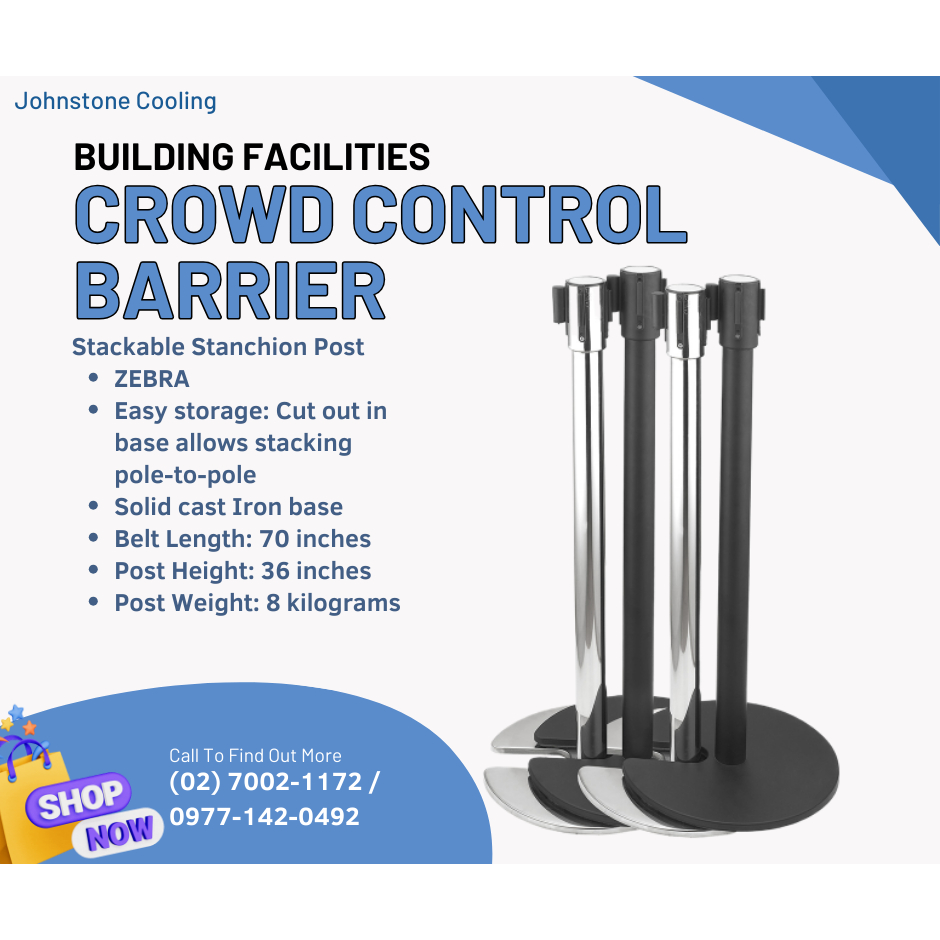 Stackable Stanchion Post Retractable Crowd Control Barrier Stand Belt 1 ...