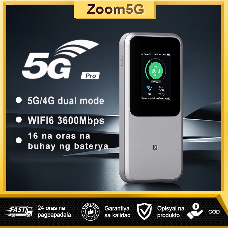 ZTE MU5120 U50 Pro/Max 10000MAH POCKET WIFI 5G MIFI Portable Hotspot ...