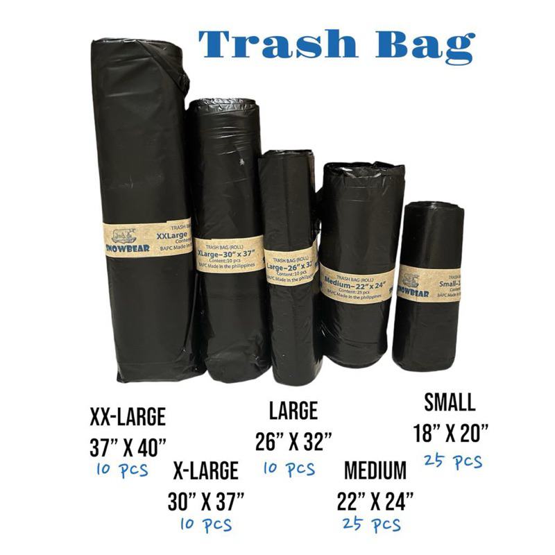Trash bag/Garbage bag(black) | Shopee Philippines